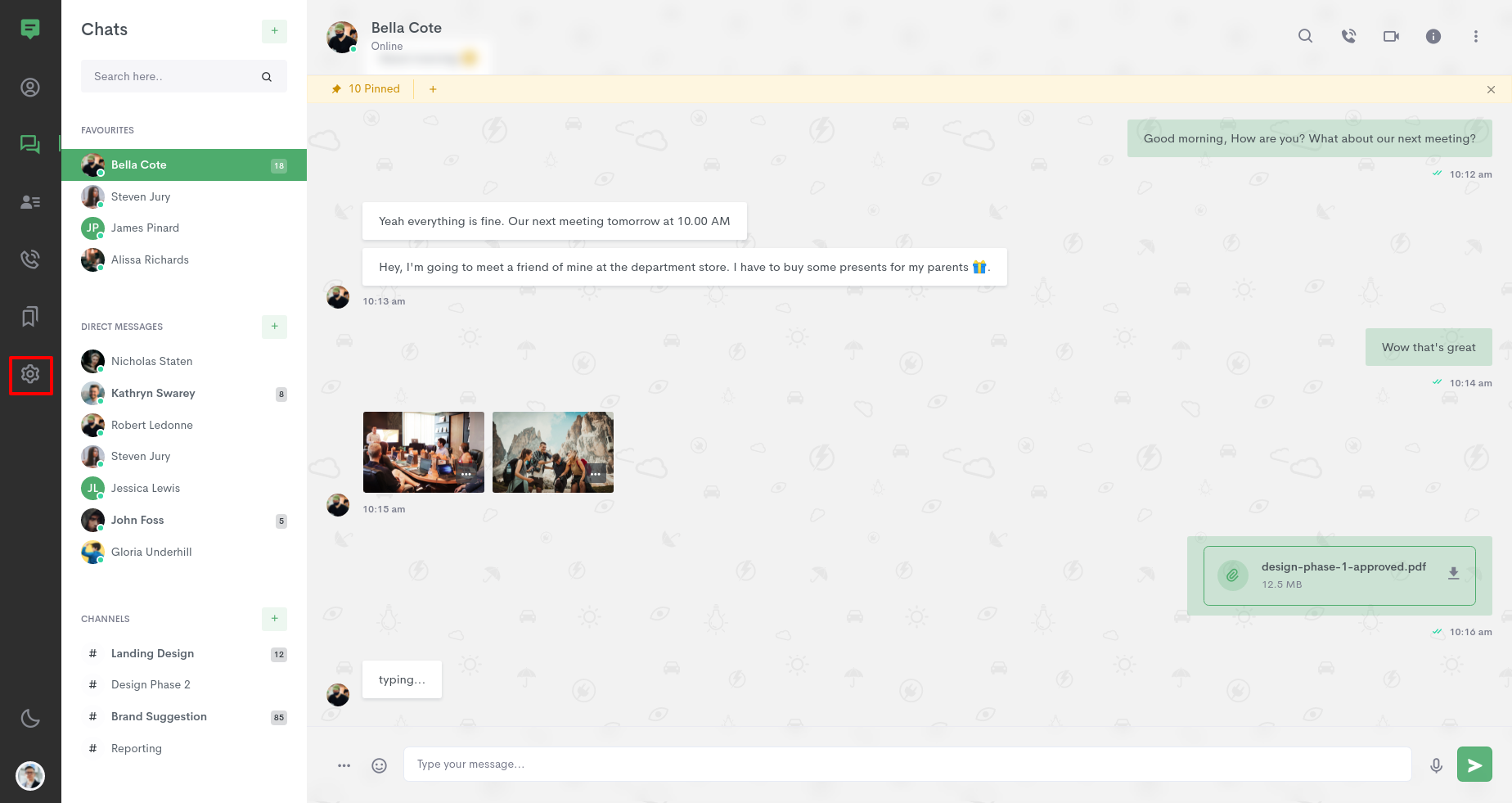 Theme Color | Doot - Responsive Bootstrap 5 Chat App Template